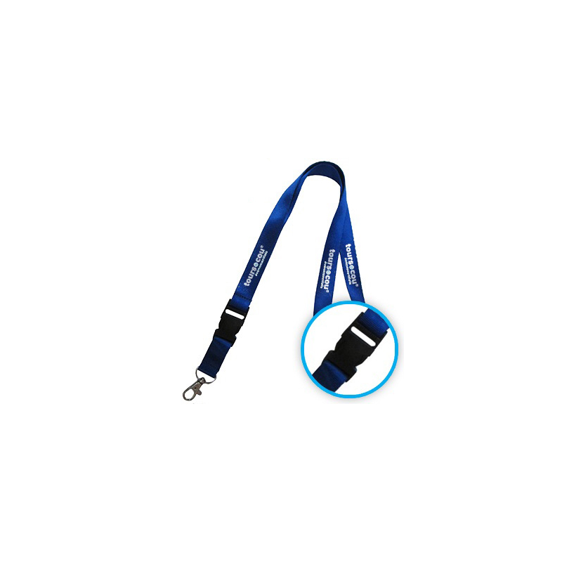 Lanyard de nylon personalizable con clip desmontable
